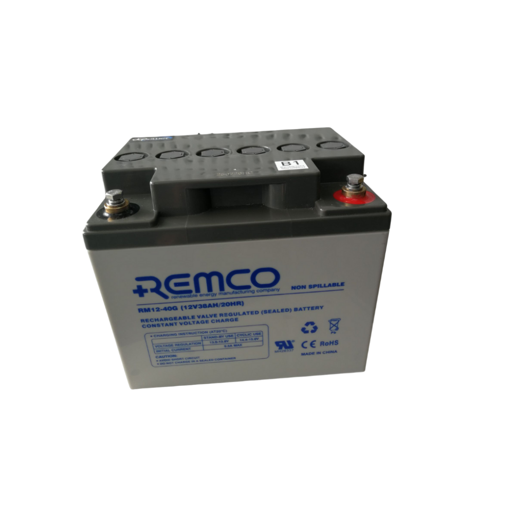 Remco 12-40G | Gel Deep Cycle Battery | DCPower Batteries NZ