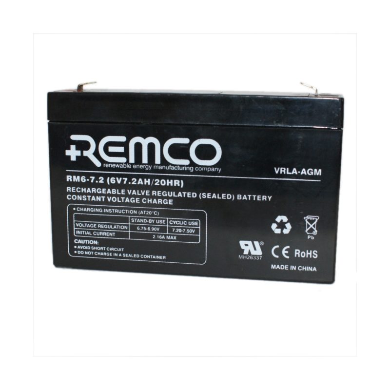 Remco RM6-7.2 Standby Battery | DCPower Batteries NZ